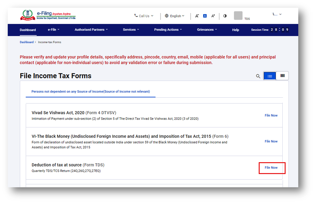 How to upload TDS statement on income tax portal. ? – Skorydov TDS