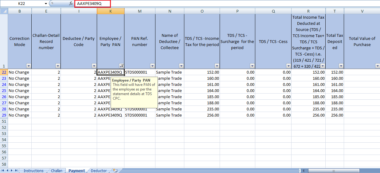 How to do Bulk PAN correction return through e-TDS XL? – Skorydov TDS