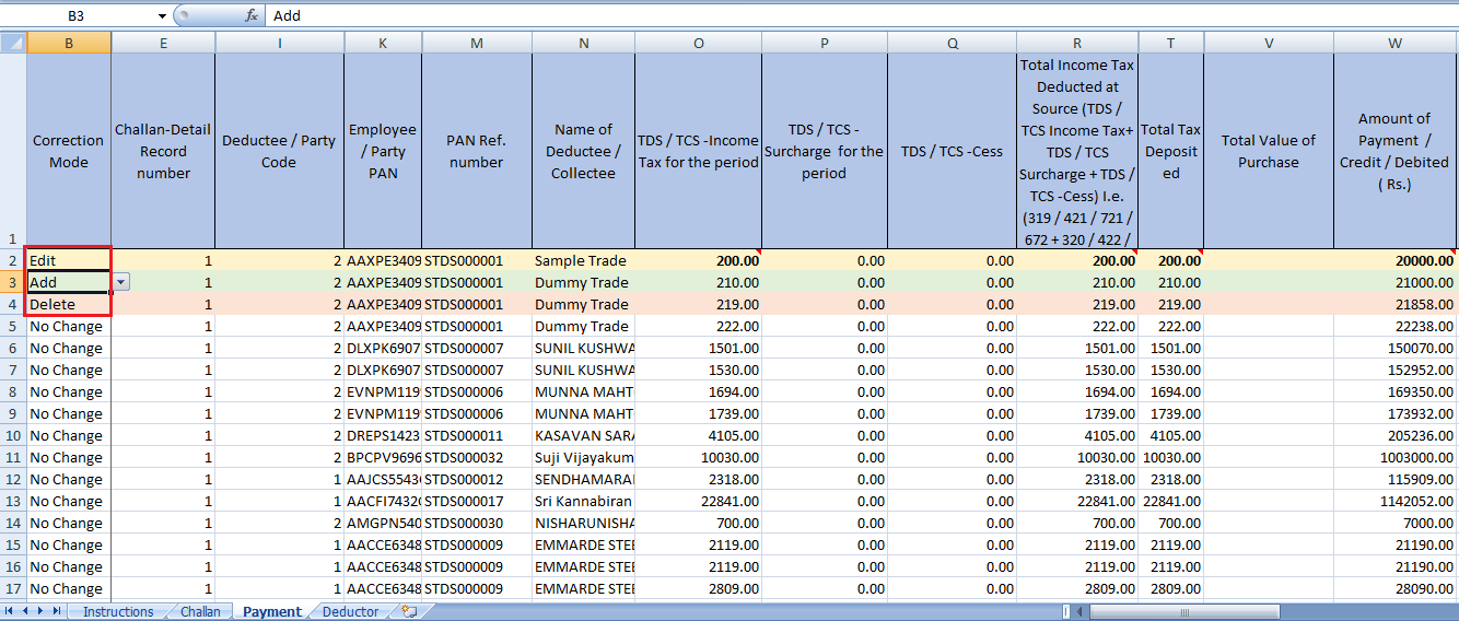 How to prepare Correction return of 26Q through e-TDS XL? – Skorydov TDS