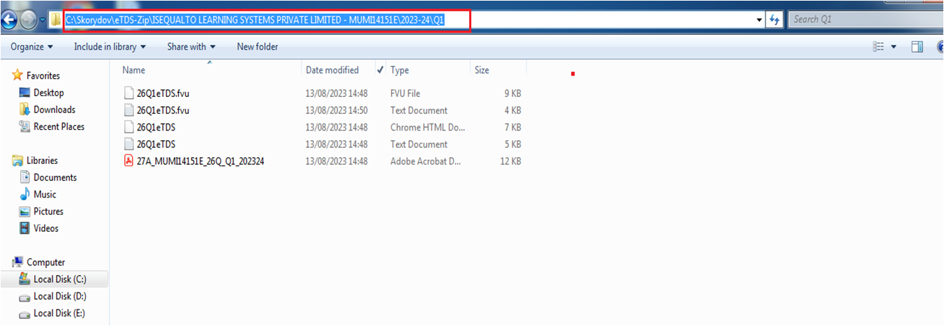 How to Find FVU Error in Regular-return through e-TDS XL? – Skorydov TDS