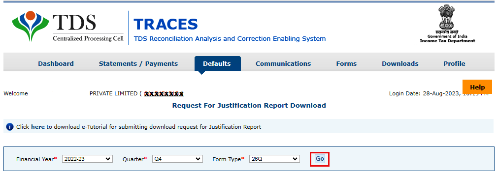 How to request Justification report (JR) from TRACES ? – Skorydov TDS