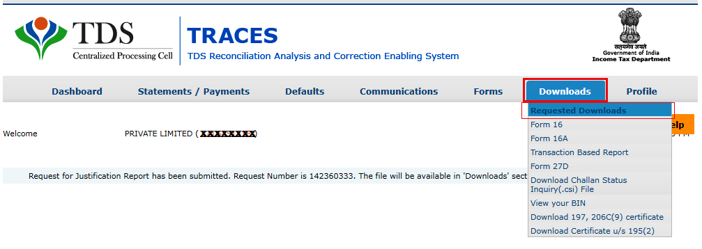 How to request Justification report (JR) from TRACES ? – Skorydov TDS