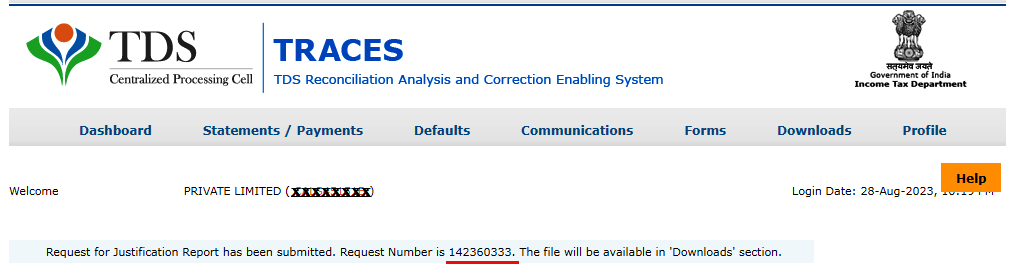 How to request Justification report (JR) from TRACES ? – Skorydov TDS