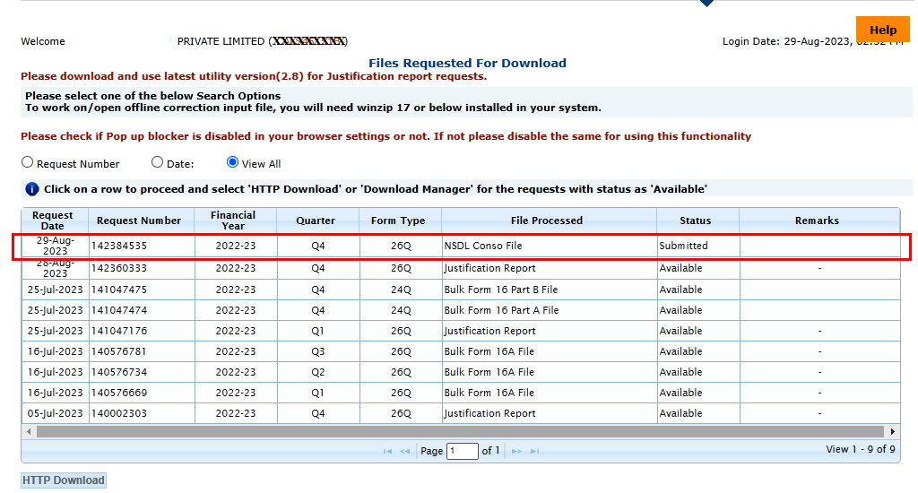 How to request Consolidated file from TRACES ? – Skorydov TDS