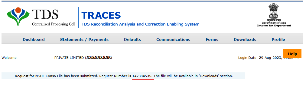 How to request Consolidated file from TRACES ? – Skorydov TDS