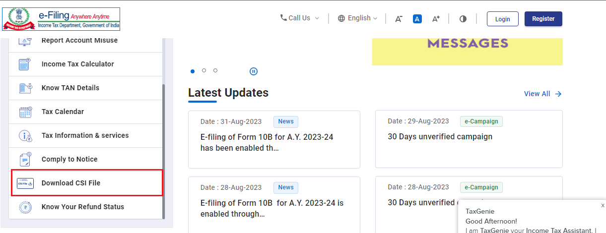 How to Download Challan (.csi) File? – Skorydov TDS