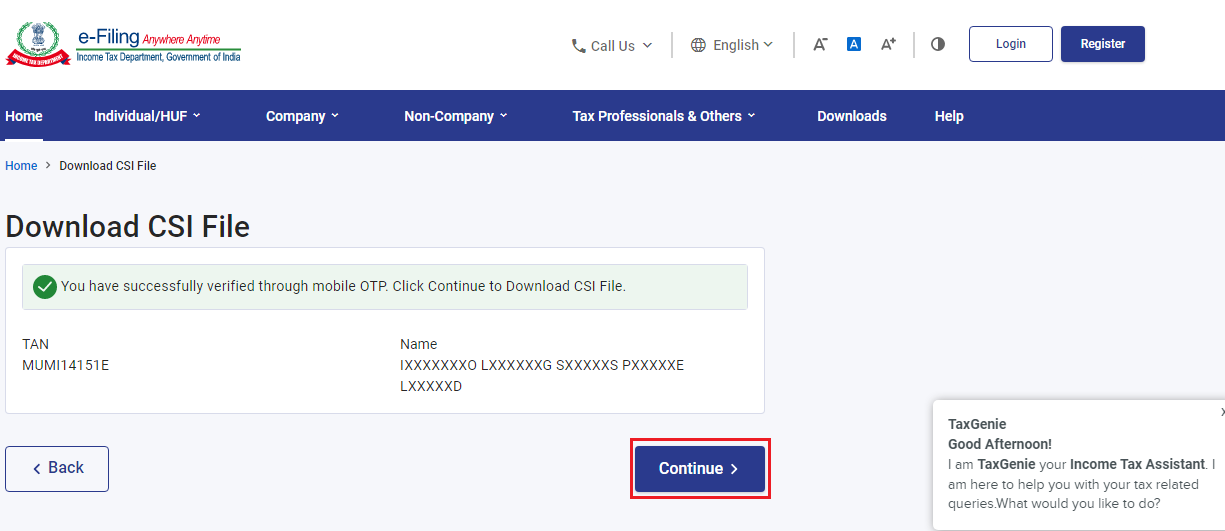 How to Download Challan (.csi) File? – Skorydov TDS