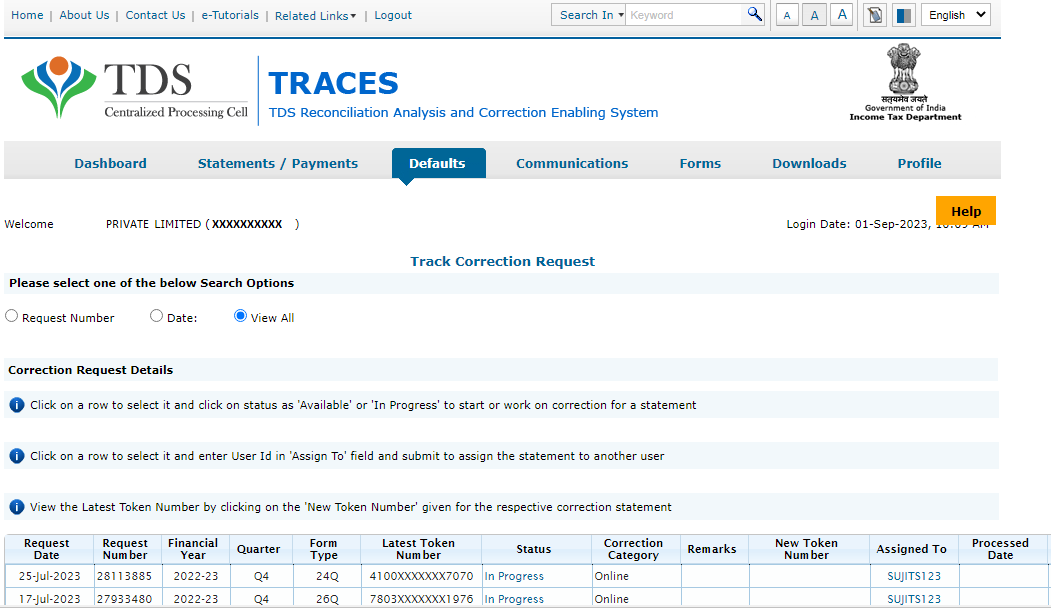 Challan Correction-How to adjust interest amount on TRACES? – Skorydov TDS