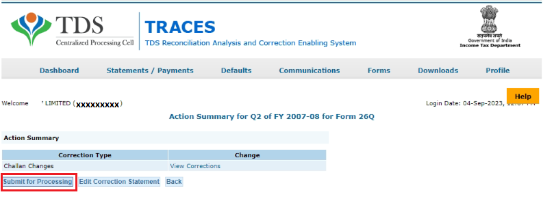 How to Add Challan to Statement on TRACES ? – Skorydov TDS