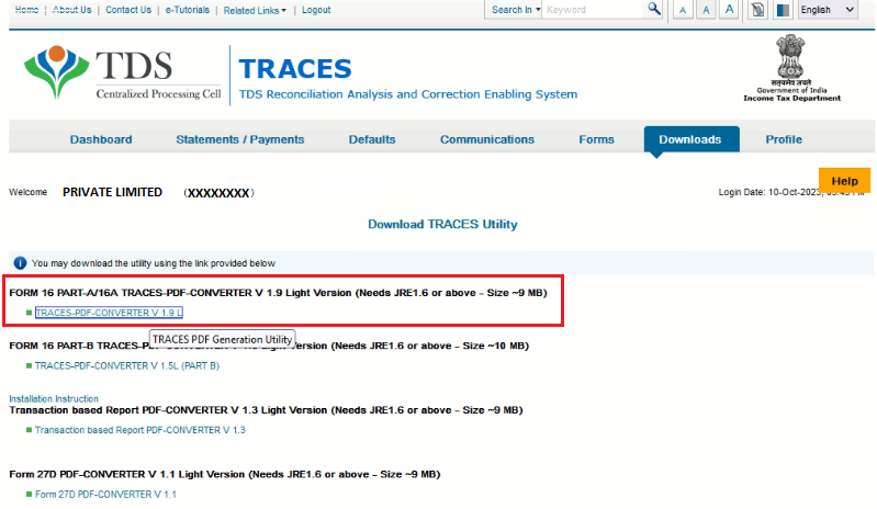 How to generate Form-16A for payments other than Salary? – Skorydov TDS