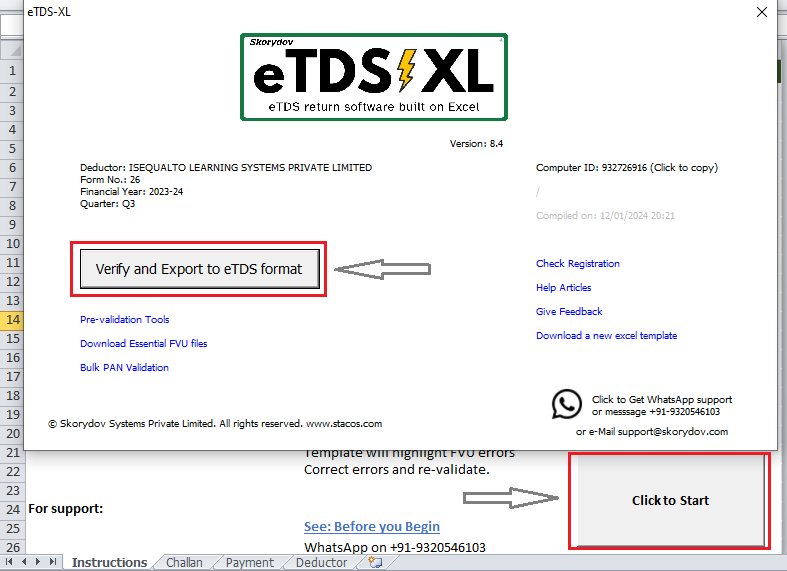 How to Find FVU Error in Regular-return through e-TDS XL? – Skorydov TDS