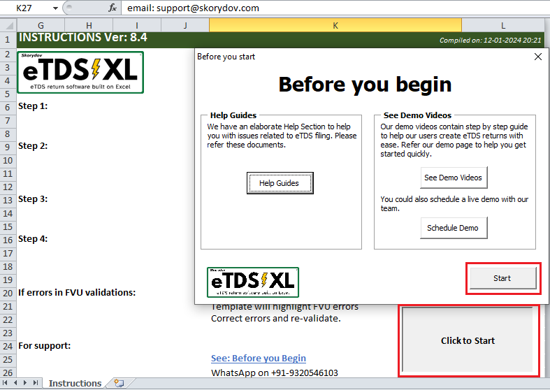 How to prepare regular return for Form-26Q (Q1 to Q4) through e-TDS XL ...