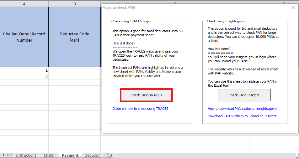 How to do Bulk PAN Validation return through e-TDS XL? – Skorydov TDS